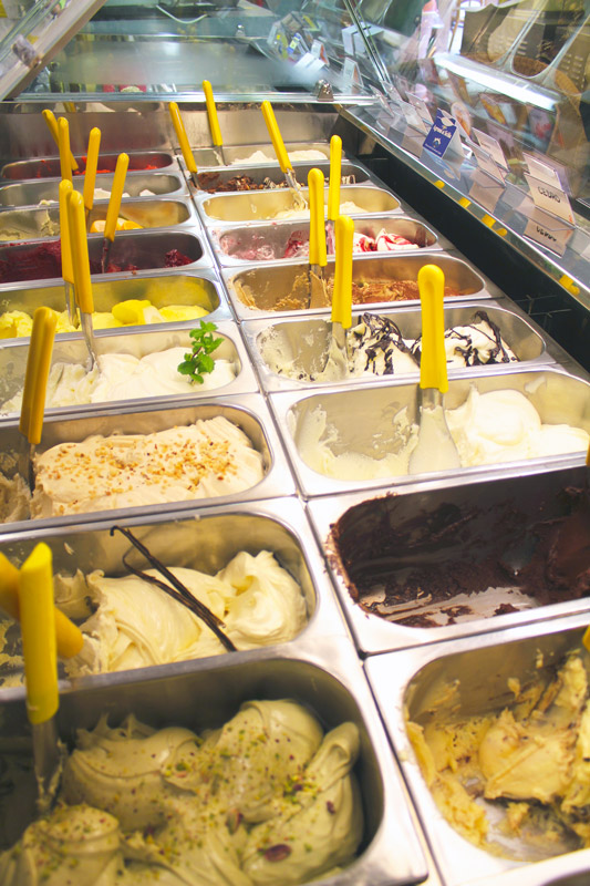 Gelato at Pinguino Giallo - Ortensia Blu